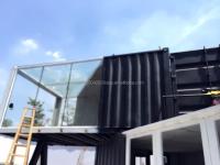 China Customized Color and Aluminum Alloy Windows 20ft Luxury Container Room for Sales Booth Coffee Shop Guard Box Office Bar for sale