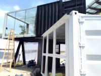 China Customized Color and Aluminum Alloy Windows 20ft Luxury Container Room for Sales Booth Coffee Shop Guard Box Office Bar for sale