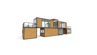 China 20ft/40ft Customized Color Combination Container Room for Sales Booth Coffee Shop Guard Room Office Bar for sale