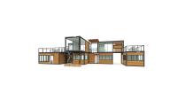 China 20ft/40ft Customized Color Combination Container Room for Sales Booth Coffee Shop Guard Room Office Bar for sale