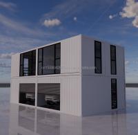 China Customizable Flat Package Prefabricated House with Modern Design Style and Aluminum Alloy Windows for sale