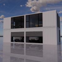 China Customizable Flat Package Prefabricated House with Modern Design Style and Aluminum Alloy Windows for sale