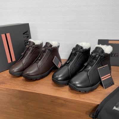 China Riple Stitch Vetta Wool High Top Loafers Ankle Boot Design for Hiking Route for sale