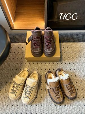 China Lace Up Snow Fur Boots Retro Fleece Lined Half Drag Winter Warm Comfortable for sale
