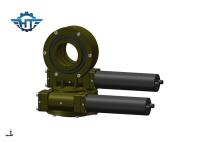 China High Backlash Small Dual Axis Slew Drive Worm And Gear Structure For Solar Tracking System for sale
