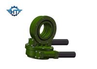 China Dual Axis Small Slew Drive With 24VDC Planetary Geared Motor For Solar Tracking System for sale