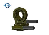 China Envelop Dual Axis Worm Gear Slew Drive With 12vdc Electrical Motor , Long Life for sale