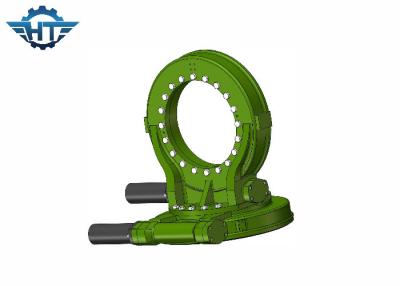 China Self Locking Dual Axis Slew Drive Gear Reducer With 24V Electrical Planetary Gear Motor for sale