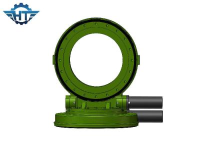 China Biaxial Worm Slew Drive With 24VDC Planetary Motor For 2 Axis Solar Tracking System for sale