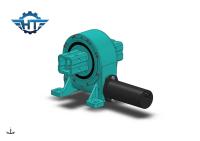China Hourglass Worm Gear Slew Drive 120mm Square Tube For Single Tracking System 7 for sale