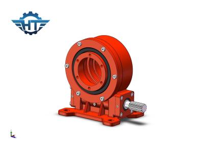 China Hourglass Worm Gear Slew Drive 120mm Square Tube For Single Tracking System 7 for sale