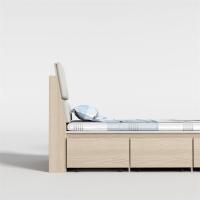 China Customizable Student Bunk Bed with Desk - 4600x900x2400mm Dormitory Furniture with 5cm Mattress for sale