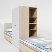 China Customizable Student Bunk Bed with Desk - 4600x900x2400mm Dormitory Furniture with 5cm Mattress for sale