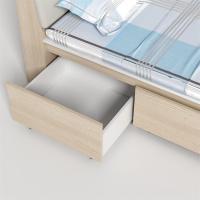 China Customizable Student Bunk Bed with Desk - 4600x900x2400mm Dormitory Furniture with 5cm Mattress for sale