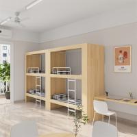 China 4 Person School Bunk Bed 4000x900x2400mm with 5cm Mattress and ISO9001 Certification for sale