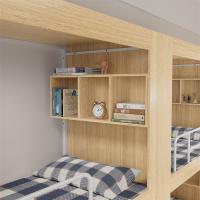 China Modern Youth Hostel Bunk Bed 4600x900x2400mm with 12mm Splints and Easy Assembly Guidelines for sale