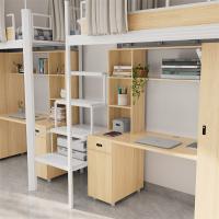 China Modern Metal Bunk Bed with Desk 1980x900x2120mm ISO9001 Certified Customizable Furniture for sale