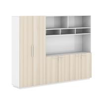 China Modern Wooden Office Filing Cabinet 2000x400x1800mm MFC Storage with ISO9001 Certification for sale