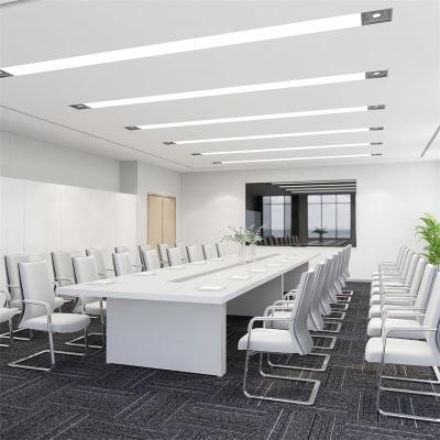 China Modern White Office Conference Table with E0 MFC Material | Custom Sizes Available | ISO9001 Certified for sale