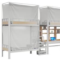 China Army School Dormitory Metal Bunk Bed 4600x900x2120mm with 5cm Mattress Support and Customization Options for sale