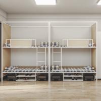 China Metal Dormitory Bunk Bed 4000x900x2400mm with 12mm Splints and 5cm Mattresses for Office Furniture for sale