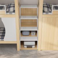 China Steel Double Layer Bunk Bed Frame Twin Over Full 4600x900x2800mm with 12mm Splints for sale