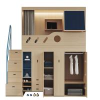 China Customizable Loft Bed 2600x1200x2920mm with 12mm Splints and 5cm Mattress - High Stability ISO9001 Certified for sale