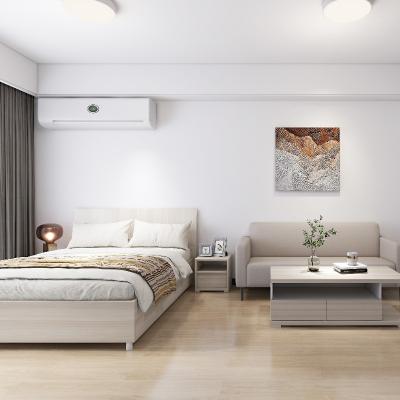 China Modern Student Bed with Desk 4600x900x2400mm - Space-Saving Apartment Furniture with 12mm Splints & 5cm Mattress for sale
