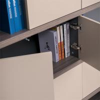 China 2000x400x1800mm Modern Wooden Filing Cabinet with MFC Board and ISO9001 Certification for sale