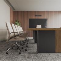 China Modern White Office Conference Table with E0 MFC Material and 3-Year Parts Warranty for sale