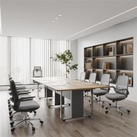 China Customizable White Office Conference Table with E0 MFC Material and ISO9001 Certification - OEM/ODM Services Available for sale