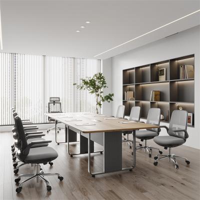 China Customizable White Office Conference Table with E0 MFC Material and ISO9001 Certification - OEM/ODM Services Available for sale