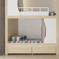 China Single Capsule Pod Twin Loft Bunk Bed with Stairs Desk and Slide - 2600×900×2400mm Dormitory Furniture for sale