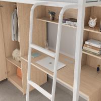 China 2000 X 900 X 2120mm School Dormitory Bunk Bed Frame With Desk And Locker for sale