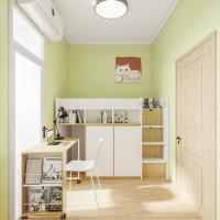 China Twin Wooden Loft Bed with Wardrobe 2000 x 1200 x 2120mm - High School Furniture with Custom Options for sale