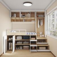 China Custom Loft House Treehouse Bunk Bed with Slide-Out Support 2000x1200x2120mm | 12mm Splints for sale