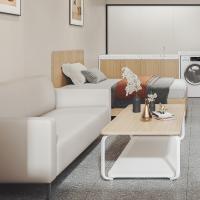 China Modern Student Bed with Desk 1200×600×450mm - 5cm Mattress, ISO9001 Certified Apartment Furniture for sale