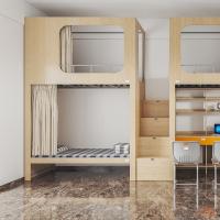 China Three Person Apartment Capsule Bunk Bed with Shared Stairs 4600x900x2400mm ISO9001 Certified for sale