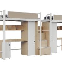 China 4600mm Capsule Bunk Bed with Storage & Stairs - 5cm Mattress for Student Apartments & Hostels for sale