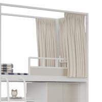 China School Metal Single Student Apartment Bed 1980×900×2400mm with 5cm Mattress and 12mm Splints for sale