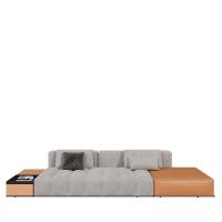 China Modern Student Bed with Desk Apartment Furniture 1670x710x720mm Customizable for sale