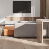 China Modern Student Bed with Desk Apartment Furniture 1670x710x720mm Customizable for sale
