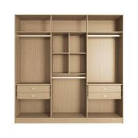 China High Stability Wooden Wardrobe with Large Storage Space 1600x550x2000mm for Apartment Furniture for sale