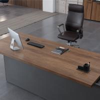 China Modern 4-Person Executive Office Workstation Desk 3600×1200mm or 4200×1400mm with Storage Cabinet for sale