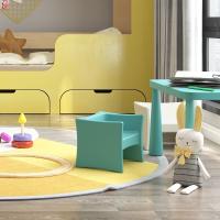 China Customizable Music Room Student Stool 420x320x320mm with 5cm Mattress - Multi-functional Kindergarten Plastic Chair for sale