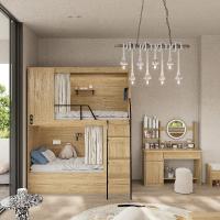 China Modern Youth Hostel Bunk Bed 2000×900×2400mm with 12mm Splints and 5cm Mattress Support for sale