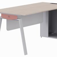 China Modern 4 Person Office Workstation Desk with Metal Legs - 1800/2000/2200mm Width, 450lb Capacity for sale