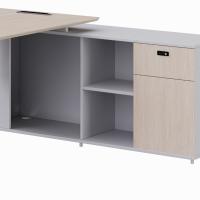 China Modern 4 Person Office Workstation Desk with Metal Legs - 1800/2000/2200mm Width, 450lb Capacity for sale