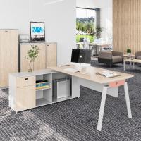 China Modern 4 Person Office Workstation Desk with Metal Legs - 1800/2000/2200mm Width, 450lb Capacity for sale