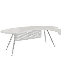China Modern 4-Person Executive Office Workstation Desk 2200x1125mm with 450lb Capacity Metal Legs for sale
